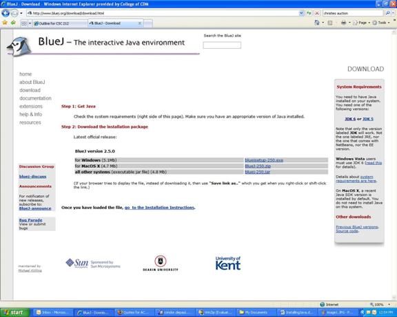 Click on the “Download” link on the left hand side of thepage(below ...
