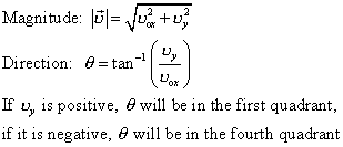 projectiles and vectors