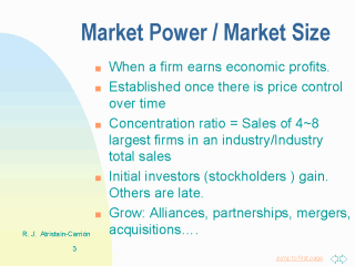 Market Power / Market Size