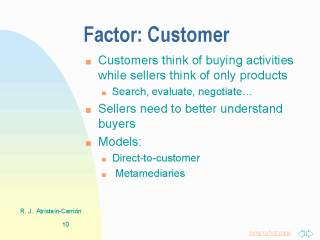 Factor: Customer