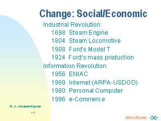 Change: Social/Economic