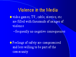 Violence in the Media